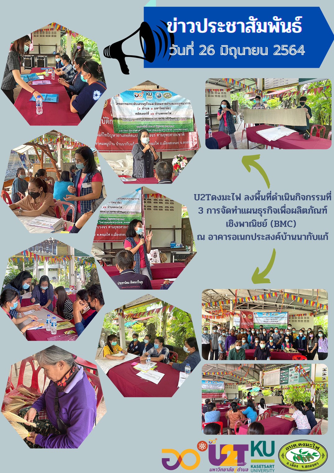 KU U2T มหาวิทยาลัยสู่ตำบล มหาวิทยาลัยเกษตรศาสตร์